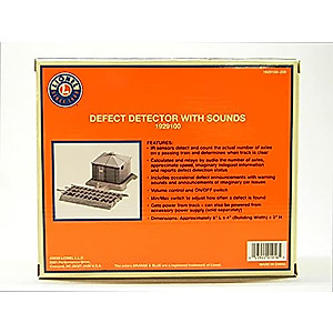 Lionel Electric O Gauge Model Train Accessories, Defect Detector with Sounds, 1929100