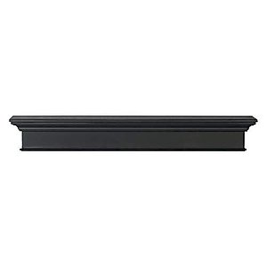 Pearl Mantels Mantel Shelf, 72", Black