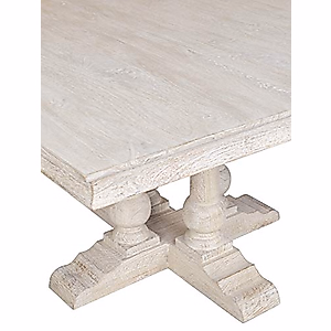 Kosas Home Beverly Dining Tables, Antique White Finish