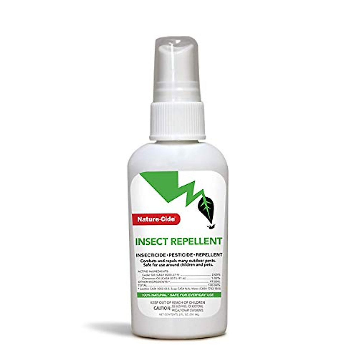 Nature-Cide Insect Repellent. Combats and Repels Many Outdoor Pests. Safe for Use Around Children and Pets (2 oz.)