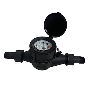 PRM 3/4 Inch Multi-Jet Nylon Totalizing Water Meter, Silicone Seals