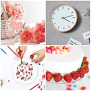 iCAGY Round Acrylic Sheet 1/8 Inch Thick 24 Inch Diameter Clear Plexiglass Sheets Circle Blanks Plastic Disc 1 Pcs