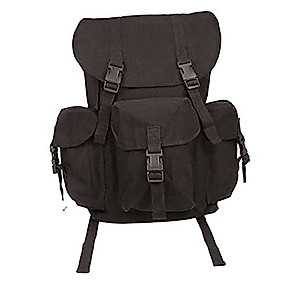 Rothco Black Canvas Outfitter Rucksack