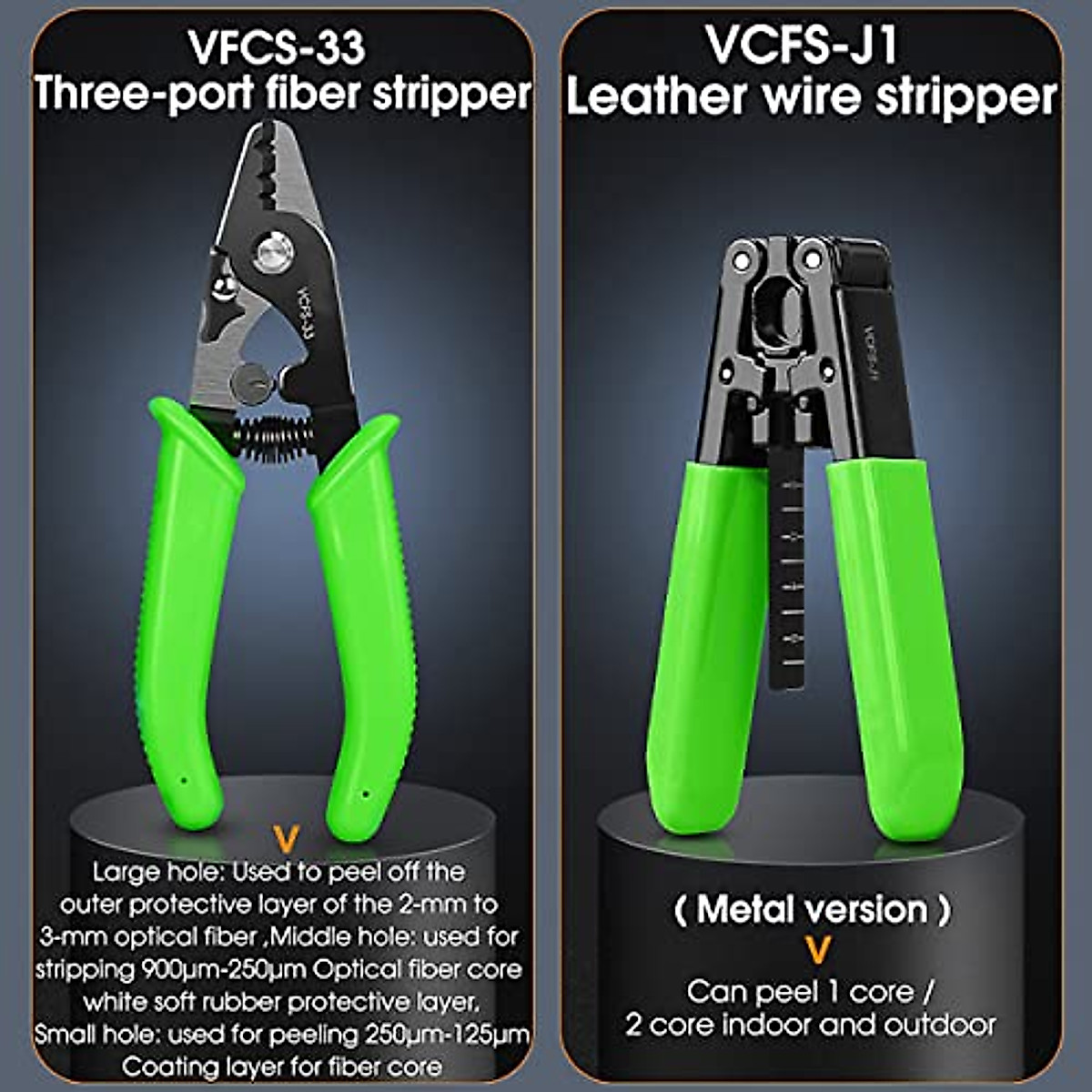 D YEDEMC 9 in 1 FTTH Fiber Cold Connection Tool Kit with X0 Fiber Cleaver Optical Power Meter 10km Visual Fault Locator Optical Pliers Cable Cutter Stripper