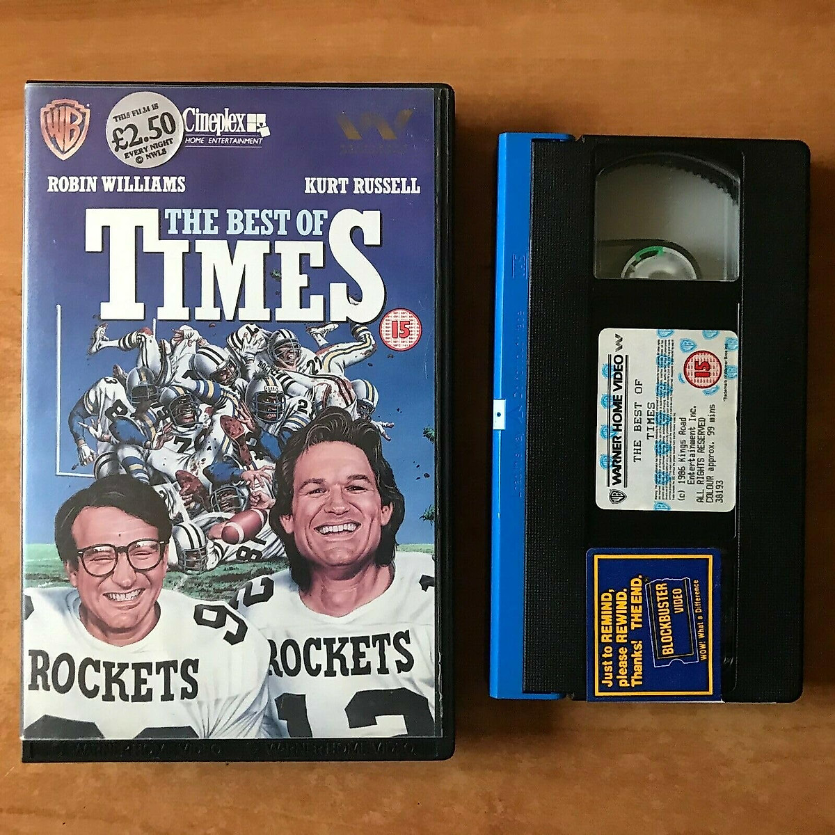 The Best Of Times (1986): Sport Drama - Large Box - Robin Williams - Pal VHS