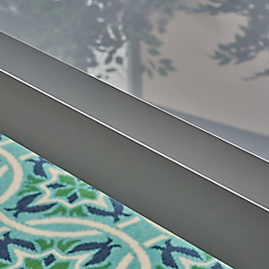 Christopher Knight Home Eli Outdoor Tempered Glass Dining Table with Aluminum Frame, Gray