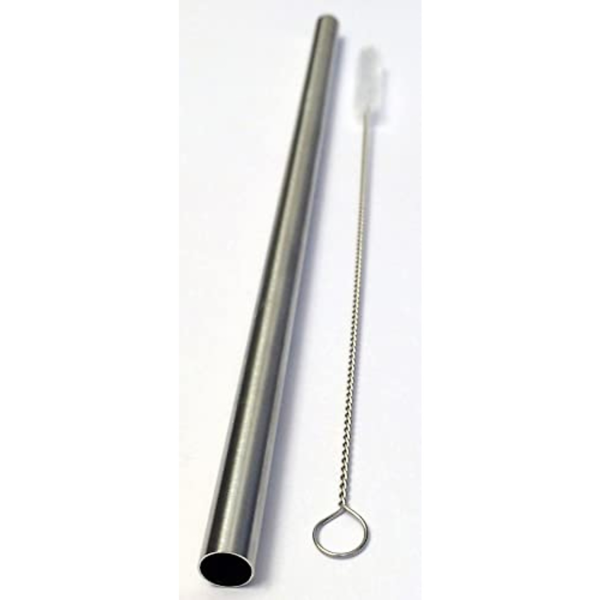 12 Stainless Steel Wide Drink Straws - CocoStraw Large Straight Frozen Smoothie Straw - 12 Pack + 3 Cleaning Brushes