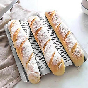 Bread Box for Kitchen 1pcs Hot Carbon Steel French Bread Baking Tray For Baguette Bake Mold Pan Diy Bread Mold Baking And Pastry Tool Cake Mold Farmhouse Bread Box
