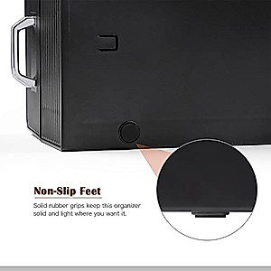 SZQINJI Coffee Pod Organizer 72/96 Pods Coffee Capsule Holder 2-Tier Coffee Pod Storage 4-Drawer Compact, Compatible with Keurig K-cup & Nespresso Capsule