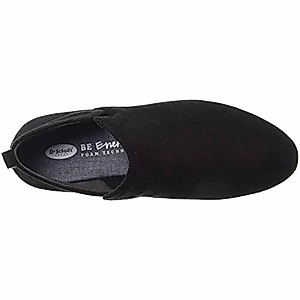 Dr. Scholl's Shoes Women's Rate Ankle Boot, Black Perforated Microfiber Suede, 10 Wide US