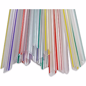 MULMEHË Individually Wrapped Long Jumbo Bubble Tea, Boba, and Smoothie Straws, 8.5", 500 per Pack