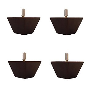BingLTD - 2" Mahogany Square Tapered Hardwood Sofa Legs - Set of 4 (ST302-157)