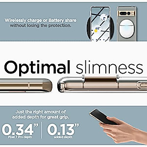 Spigen Ultra Hybrid [Anti-Yellowing Technology] Designed for Pixel 7 Pro Case (2022) - Crystal Clear