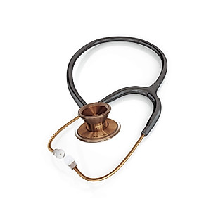 MDF Instruments Cyprium MD One Epoch Lightweight Titanium Stethoscope + MDF Pediatric Attachment with Clip