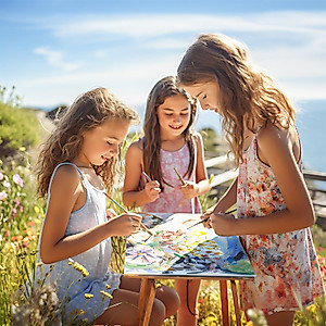 Simetufy 24 Pack 9 x 12 inch Canvas Boards for Painting- 8oz Gesso Primed Acid-Free 100% Cotton Canvas Panels for Acrylics Oil Watercolor Tempera Paints