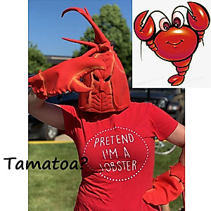 Valentoria Fun Lobster Crab Claws Gloves Hands Weapon Cospaly Toy Halloween Costume Pretend Dress Up Play Game Party Festival Gag Props (Hands)