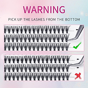 DIY Eyelash Extension Large Tray 10D 20D 30D 40D Cluster Lashes Mixed Tray Natural Long Mink Individual Lashes Reusable False Eyelashes Extension (20D-0.07-C, 8-16mm)