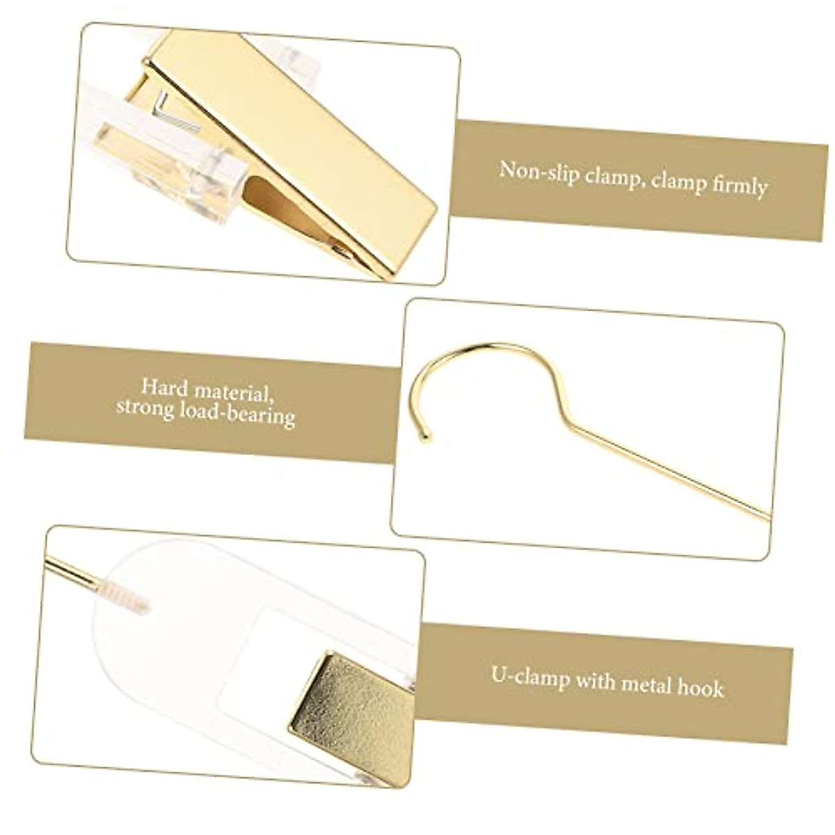 HANABASS 2pcs Coatpin Multipurpose Hanger Skirt Hangers Scarf Hangers for Closet Hat Hangers Clips Laundry Hooks with Clips Underwear Drying Rack Multi-Function Clothes Hangers Closet Hook