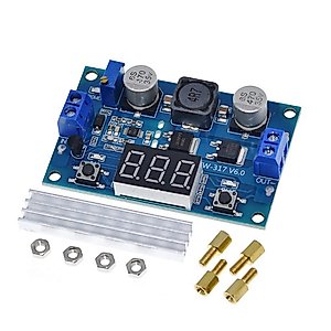 HiLetgo LTC1871 DC-DC Step Up Booster Converter 3-35VDC to 3.5-35VDC With LED Voltmeter DC-DC Step Up Module Power Supply Voltage Regulator
