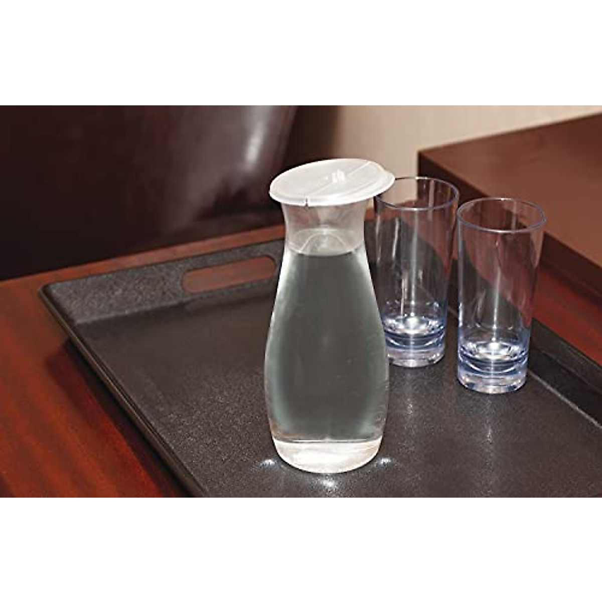 Carlisle FoodService Products 7090307 Cascata Carafe Juice Jar Beverage Decanter Only, Plastic, 1.5 L, Clear