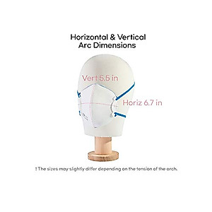 DOBU MASK 5PLY N95 Respirator Cup Mask Shape holder included, model 500, Medium Size, NIOSH Certified, 10 masks individual package, Adjustable Head Straps,protect from non-oil-based particles.