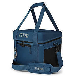 RTIC 28 Can Everyday Cooler, Soft Sided Portable Insulated Cooling for Lunch, Beach, Drink, Beverage, Travel, Camping, Picnic, for Men and Women, Navy