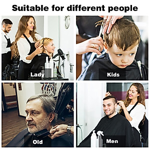 Professional Salon Barber Cape for Men/Women - Hairdressing Waterproof Hair Cutting Cape with Adjustable Snap Closure,Salon Equipment for Hair Stylist and Home Use