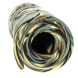 Victor Fitness Green Camouflage Eco-Friendly Yoga Mat - Premium TPE Material, Non-Slip Texture, Lightweight & Durable - Ideal for Hot Yoga, Pilates, and Bikram - Includes Carrying Strap