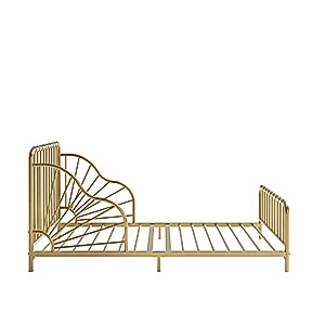 Little Seeds Quinn Whimsical Metal Toddler Bed, Gold