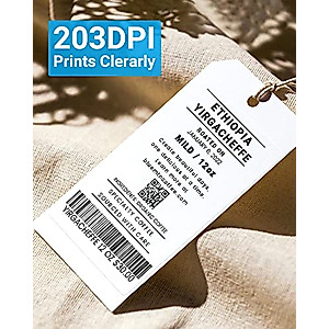 Phomemo Label Maker, Bluetooth Label Printer for Barcode, Address, Home, Mailing, Small Business, Clothing, Portable Label Maker Easy to Use with 3 Rolls Label & Bag