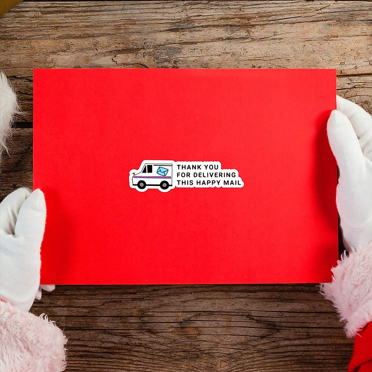 Muminglong 1.5 Inch Thank You for Delivering This Happy Mail Sticker,Mail Carrier Sticker,Happy Mail for The Postman, Mail Man,Thank You Sticker,Packaging Sticker, 500 PCS