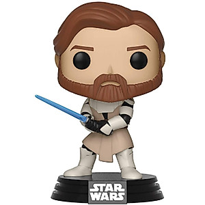 STAR WARS: Clone Wars - OBI Wan Kenobi Funko Pop! Vinyl Figure (Includes Compatible Pop Box Protector Case)