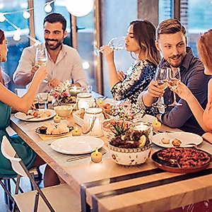 6 Packs 3D Black Wick Led Flameless Battery Operated Tea Lights Candles with Remote Control,Romantic Valentine's Day Decor Flickering Votive Tea Light Candle for Special Night,Fake Timer Tealight