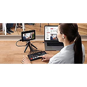 Blackmagic Design ATEM Mini Extreme ISO HDMI Live Stream Switcher Bundle with 6’ HDMI Cable, 7’ Cat5e Cable, and 5-Pack of SolidSignal Cable Ties (SWATEMMINICEXTISO)