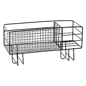 Toilet Shelf in Toilet Storage Without Drilling Or Screws, Easy Installation of Bathroom Organizer and Storage, 1 Level Bathroom Organizer. (Black monolayer)