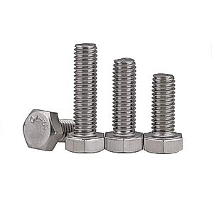 5/8-11 x 2 Hex Head Bolts, Stainless Steel Grade 18-8 Hex Head Cap Screws, Fully Threaded, Coarse Thread, Thread Diameter: 5/8 inch, Length: 2 inches (Quantity: 25)