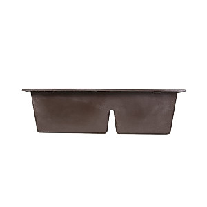 Plymouth 33" x 22" Double Bowl Dual Mount Granite Composite Kitchen Sink Finish: Brown