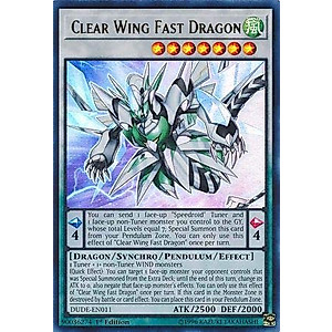 Yu-Gi-Oh! - Clear Wing Fast Dragon - DUDE-EN011 - Ultra Rare - 1st Edition - Duel Devastator