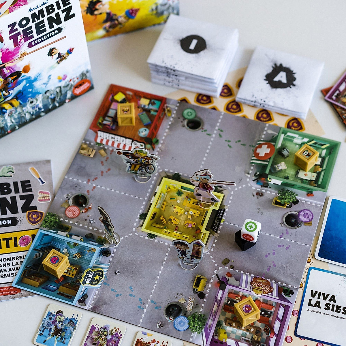 Zombie Teenz Evolution | Sequel to The #1 Kids Game on BoardGameGeek | Cooperative Game for Kids and Families | Ages 8+ | 2 to 4 Players | 15 Minutes
