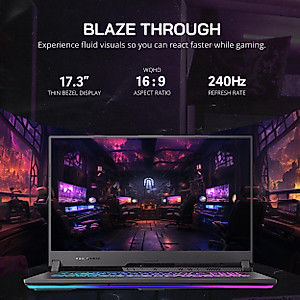 ASUS ROG Strix G17 17.3" WQHD 240Hz Gaming Laptop, AMD Ryzen 9 6900HX, GeForce RTX 3070Ti, 32GB DDR5 RAM, 2TB SSD, Wi-Fi 6E, ROG Intelligent Cooling, Gray, Win 11 Pro, 128GB Hotface Extension Set