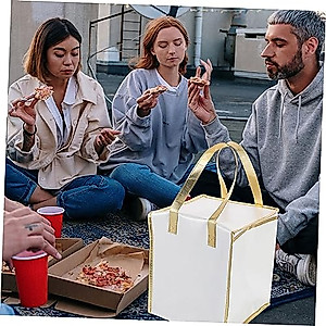 ULTECHNOVO Insulated Bag insulated bag food cooler tote bag grocery carrier insulated grocery bags insulated bags cooler bags insulated catering bags food warmer bag cloth Fresh food bag