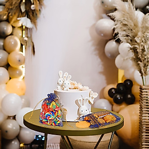 MIMIND 200 Pieces Organza Gift Bags Moon Stars Drawstring Bags Party Favor Jewelry Makeup Bags Candy Chocolate Bags for Wedding, Birthday Party Supplies (3.5 x 4.7 Inches, Navy)