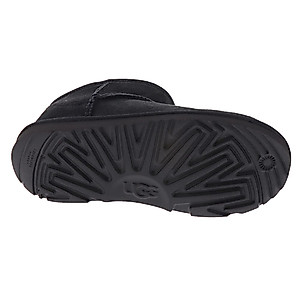 UGG Unisex-Child Classic Ultra Mini Boot, Black, 4