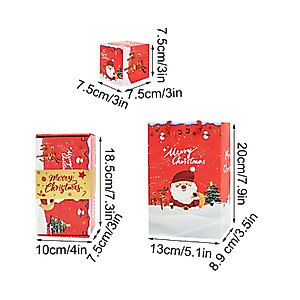 Surprise Gift Box Explosion for Money, 2024 Explosion Gift Box Christmas Gift Boxes, New Merry Christmas Money Holders for Cash, Luxury Folding Pop-Up Surprise Box for Birthday (Red, 6 Box Set)
