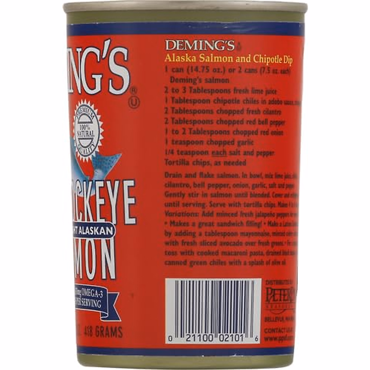 Deming's Wild Caught Alaskan Salmon, 14.75 oz