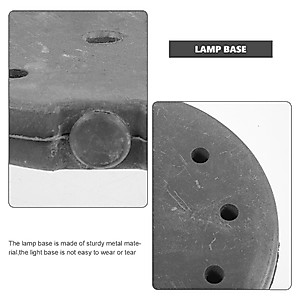 Homoyoyo Floor Lamp Weight Replacement, Desk Lamp Floor Lamp Base Iron Desk Lamp Weights for Bedside Nightstand Floor Light Holder