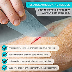 MedVance Soft Silicone Tape with Perforation for Easy Cut Size - 1" Width (1 Pack, 5 Yards)