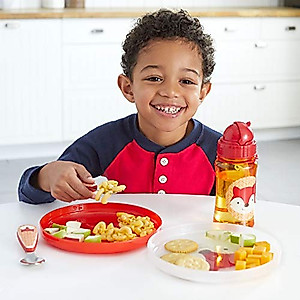 Skip Hop Non-Slip Baby Plates, Zoo Smart Serve, 2 Pack, Fox