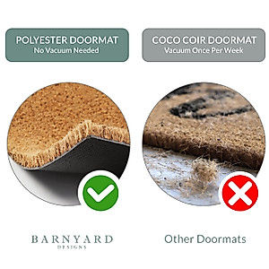 Barnyard Designs Doormat Welcome Mat for Outdoors, Large Front Door Entrance Mat, 30x17, Brown (Home Sweet Home)