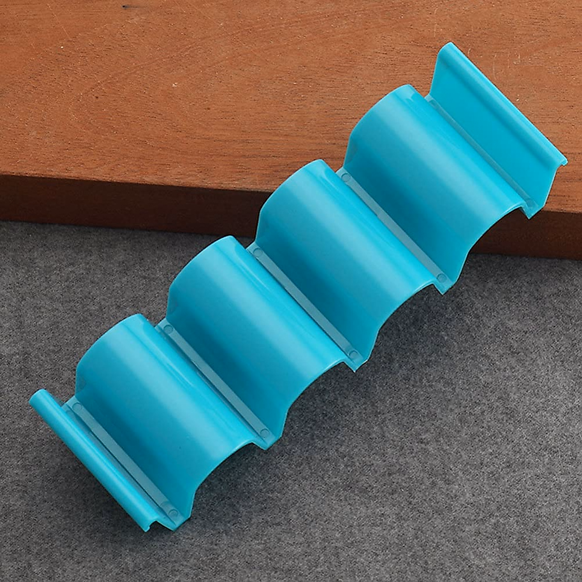 DOITOOL 2Pcs Taco Holder Stand Wave Taco Rack Plastic Burritos Stands Taco Display Racks Holders (Assorted Color)